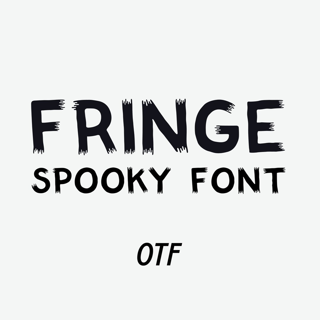 Fringe Font OTF, Halloween Cartoon Typeface Spooky Creepy Scary ...