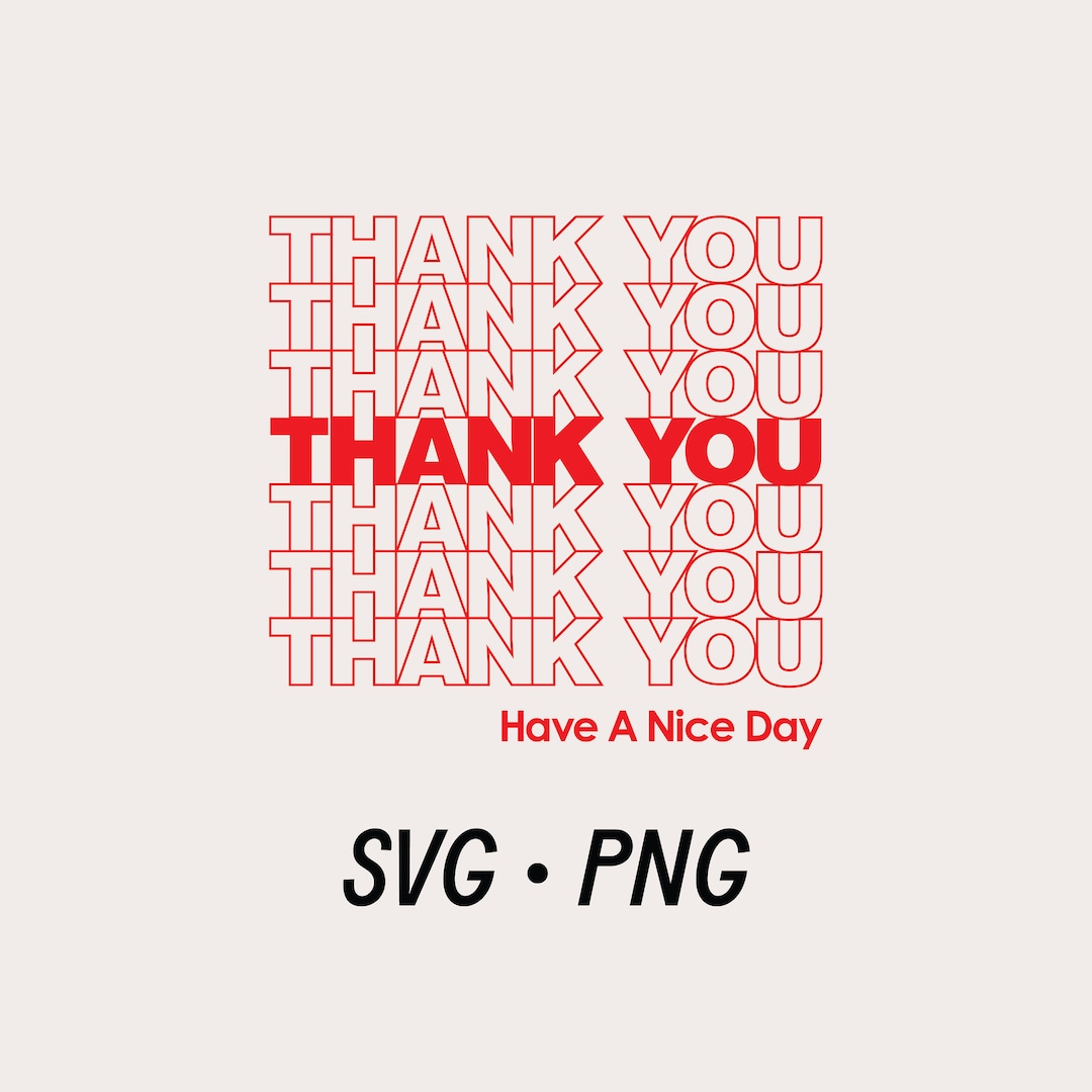 Thank You Shopping Bag SVG PNG, Please Come Again | Designs Downloads ...