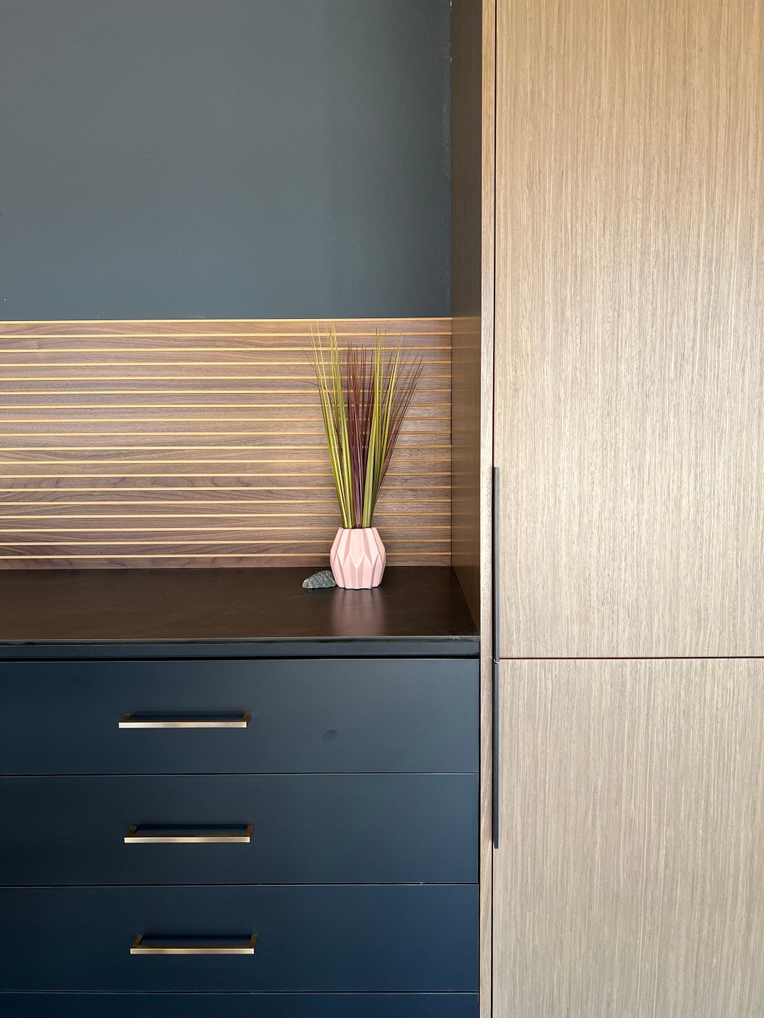 Groovy Wall Panels 2 Panels per Box approx. 14.75 SF Walnut-finished ...