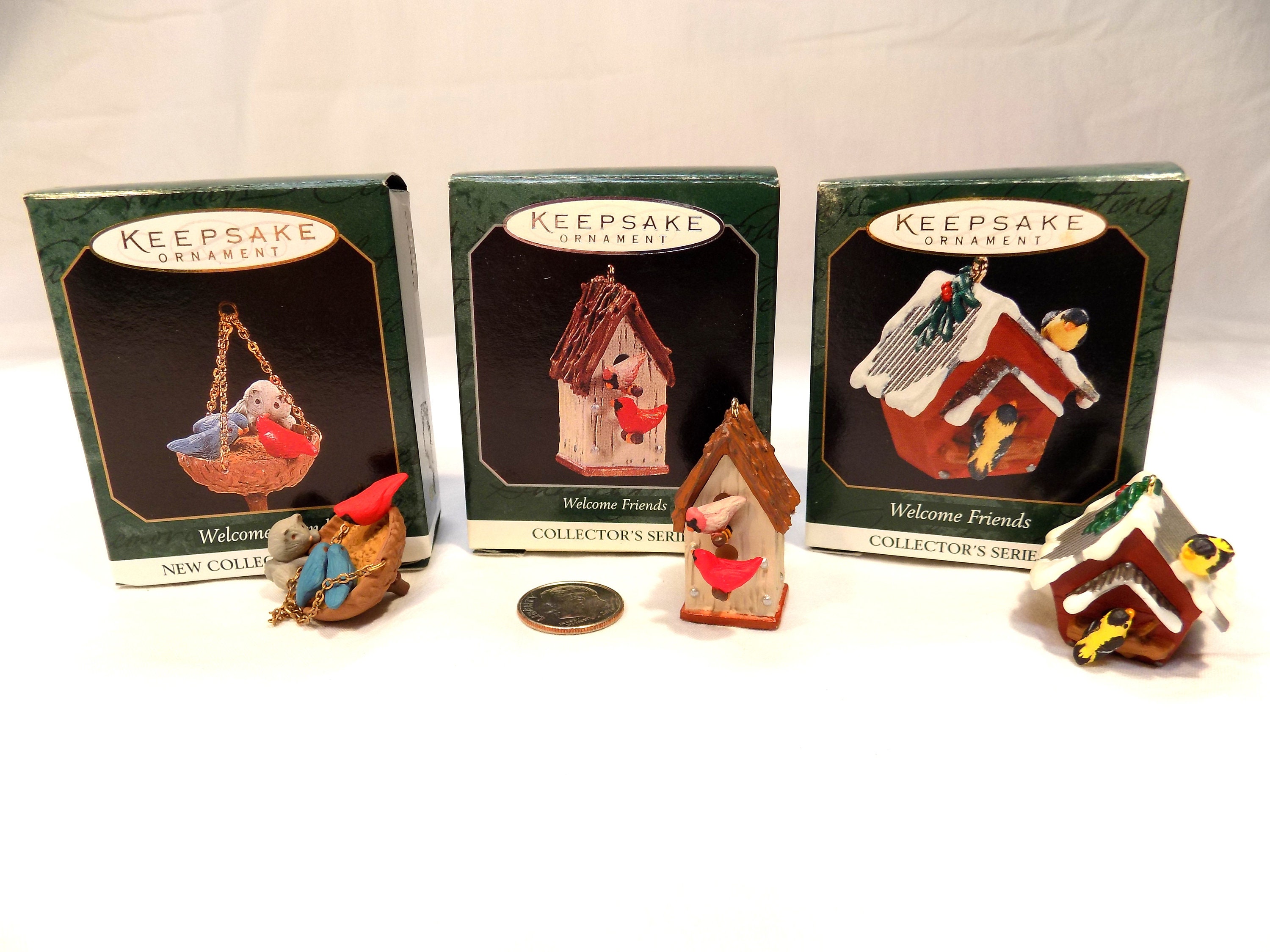 3 Vintage Welcome Friends Collector Series Hallmark Keepsake Miniature ...