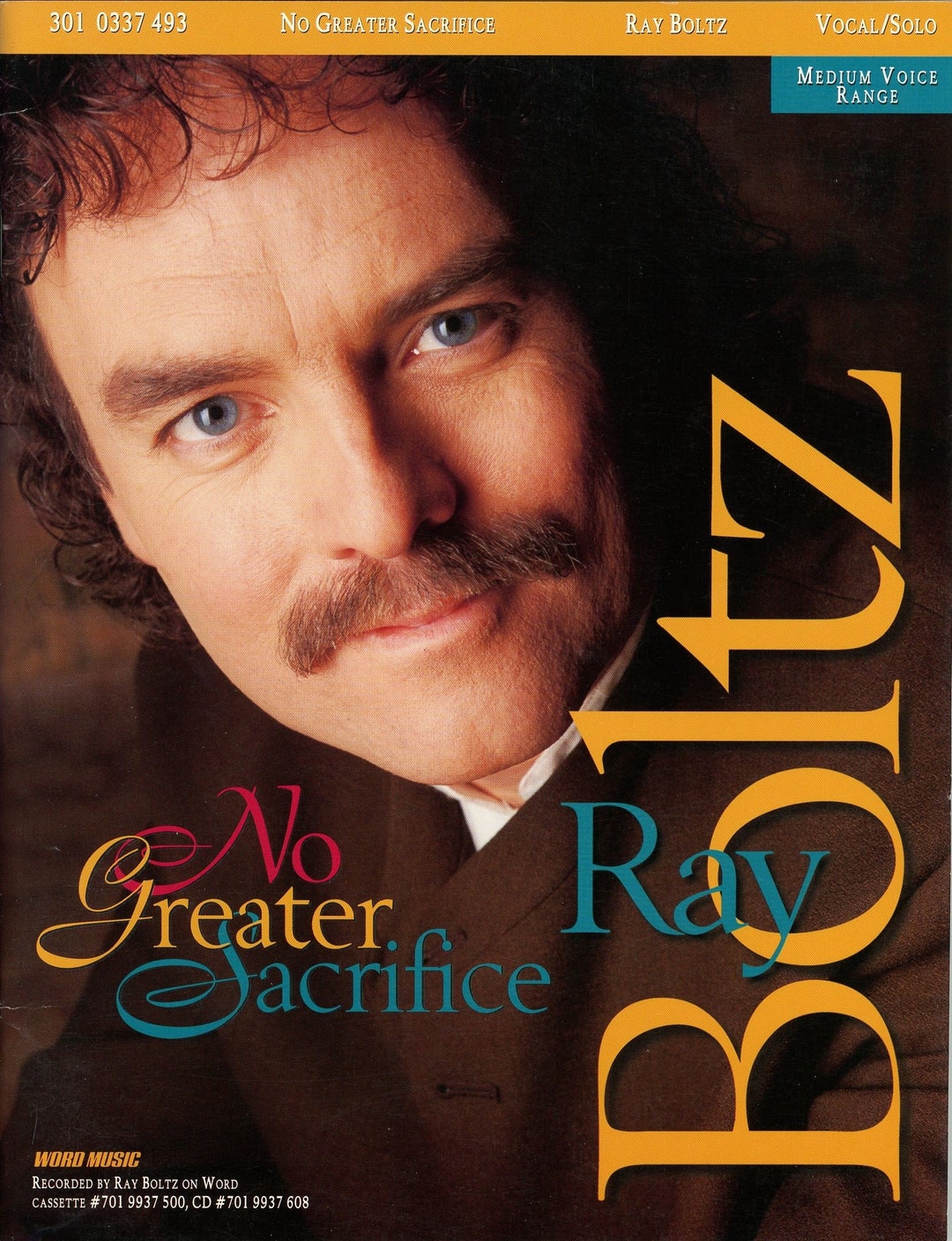 Ray Boltz, No Greater Sacrifice Songbook, 1996 Sheet Music. - Etsy