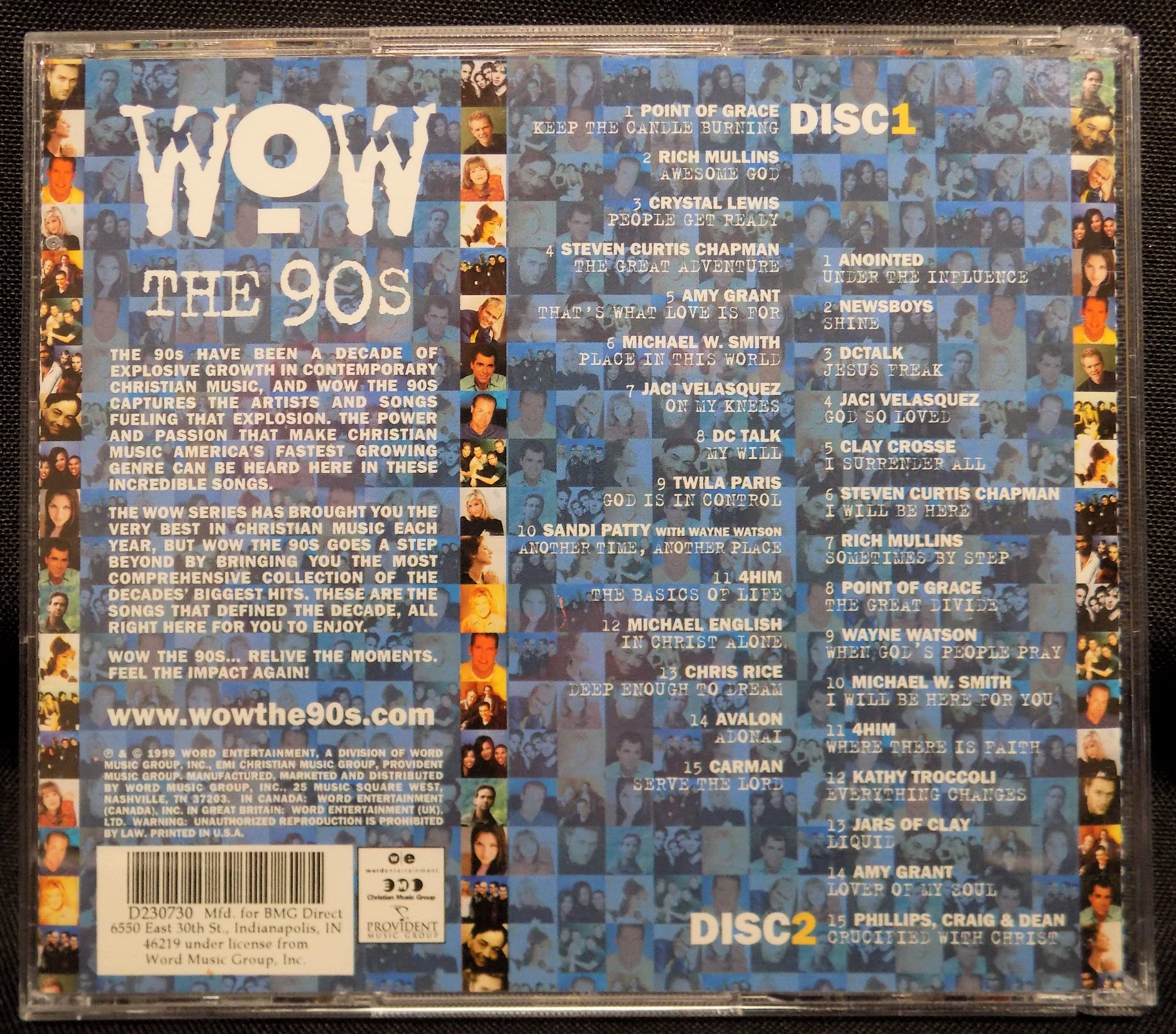 WOW – the 90s: 30 Top Christian Songs of the Decade 2cds Blue/multi. 30 Songs by Various Artists ...