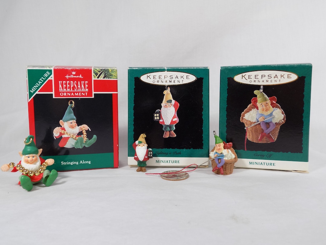 3 Vintage Hallmark Keepsake Miniature Ornaments 35.00 - Etsy