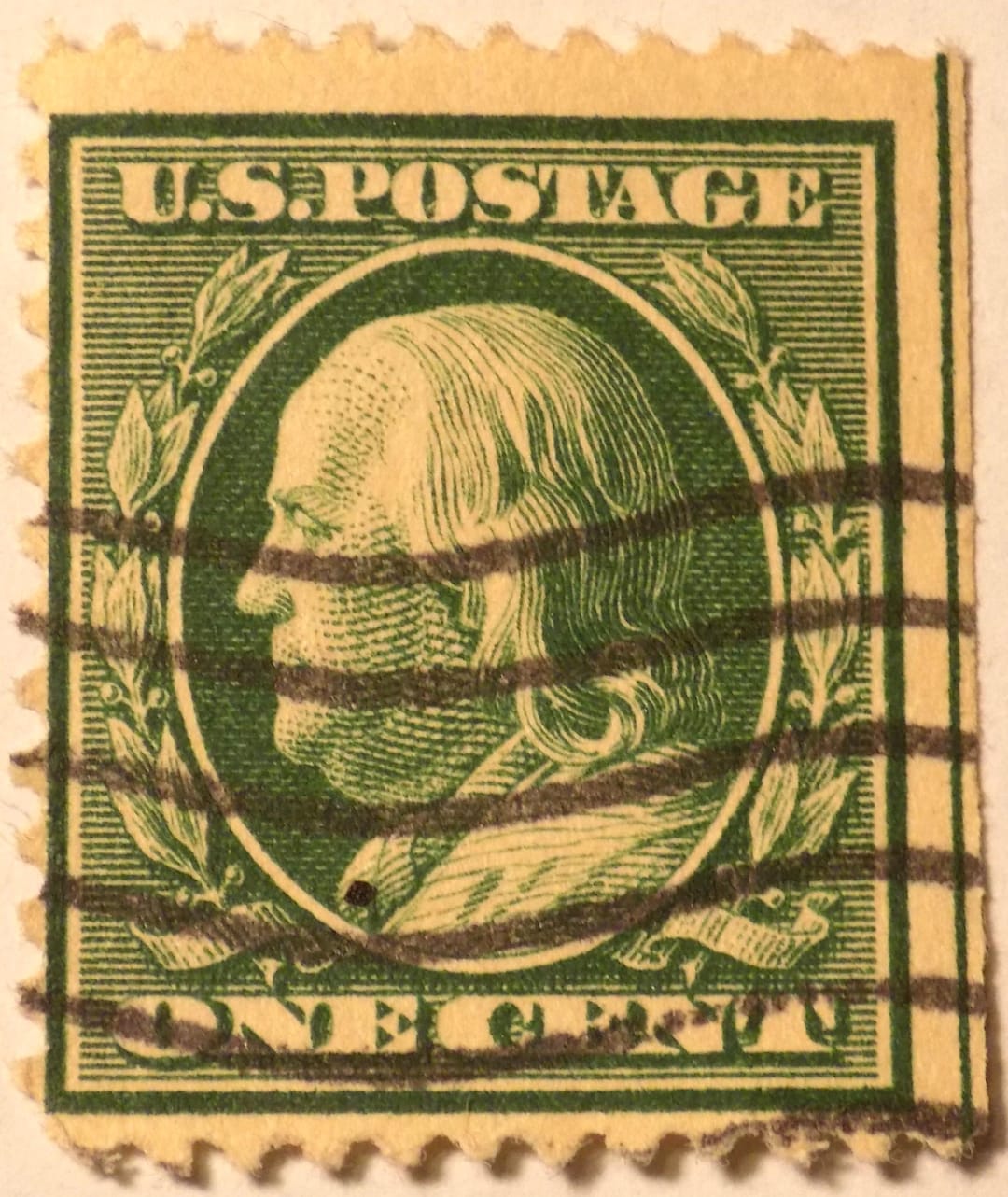 Rare Benjamin Franklin 1c Dark Green Used Stamp, 1901-1910 - Etsy