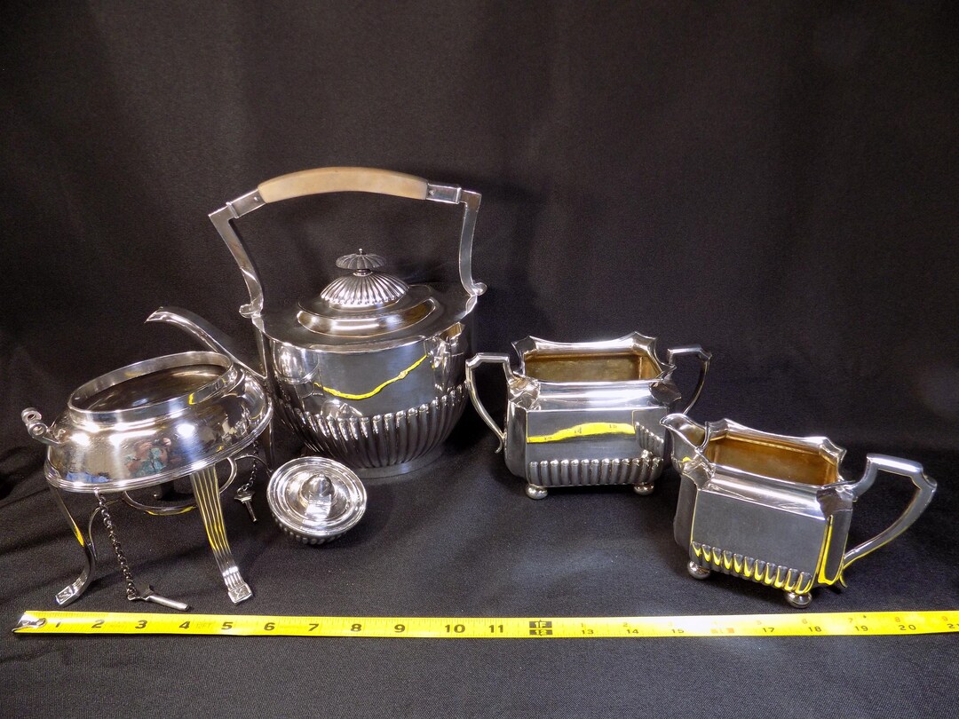 Vintage 3-piece Benetfink & Co Cheapside Tilt Pot Teapot With John ...