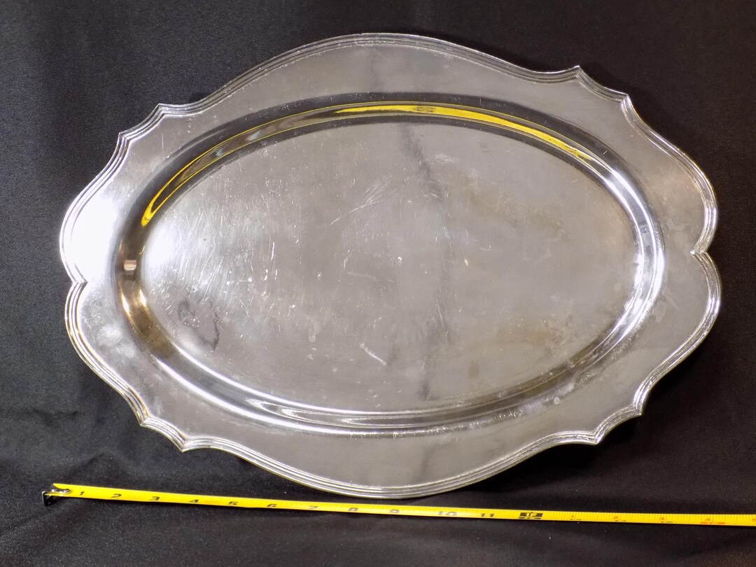 Vintage E. G. Webster & Sons Silverplate Oval Tray Platter 16 X 10.75 ...