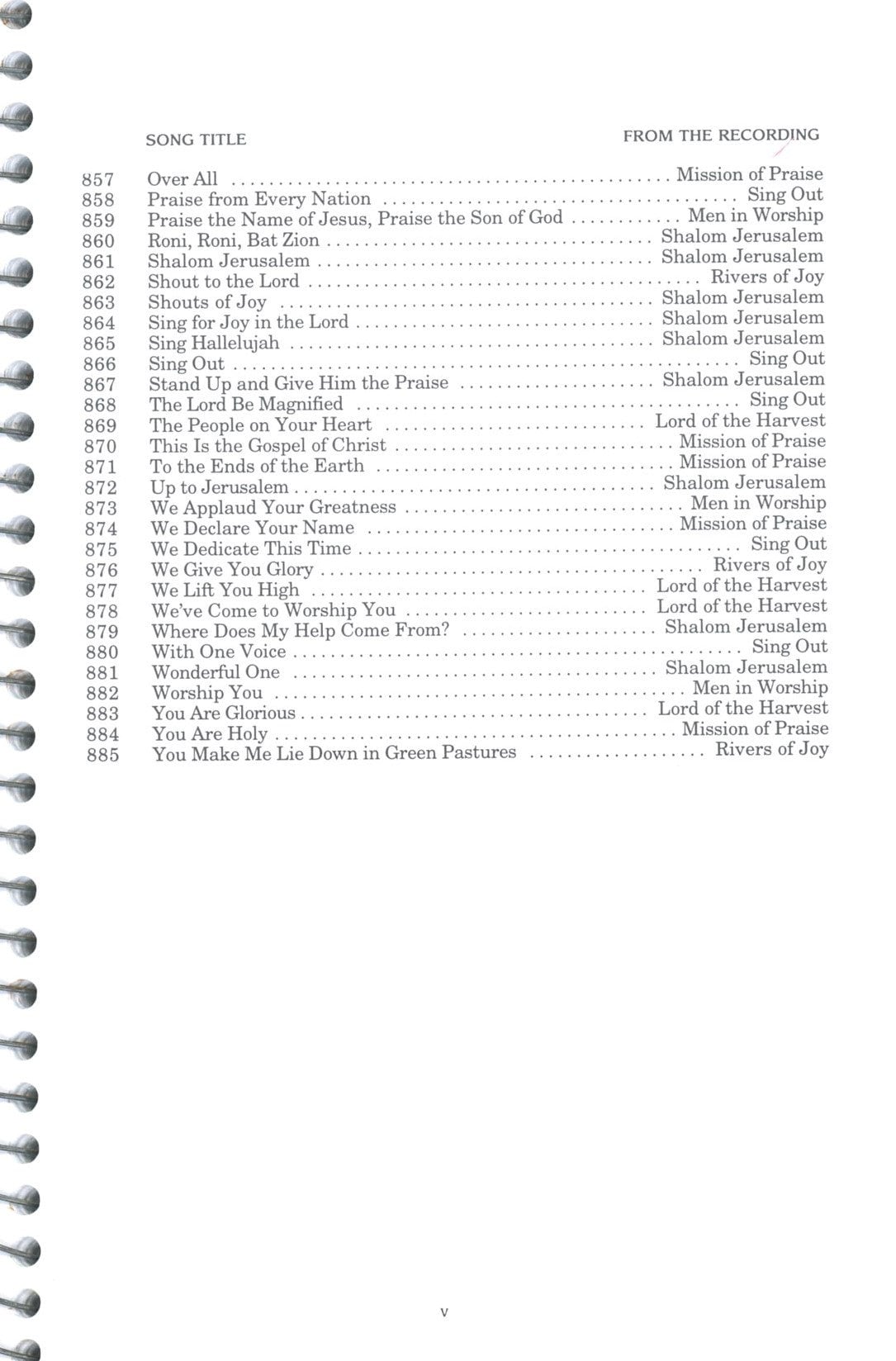 Hosanna Music, Praise Worship Songbook 10: New Songs for Worshipping ...