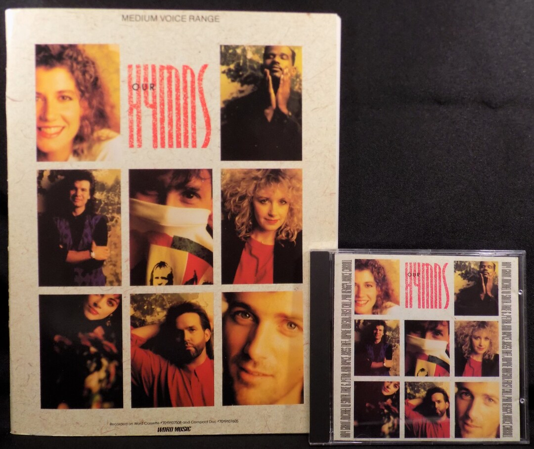 Our Hymns (various Artists) Songbook and CD, 1989 Sheet Music, 71 Pages ...