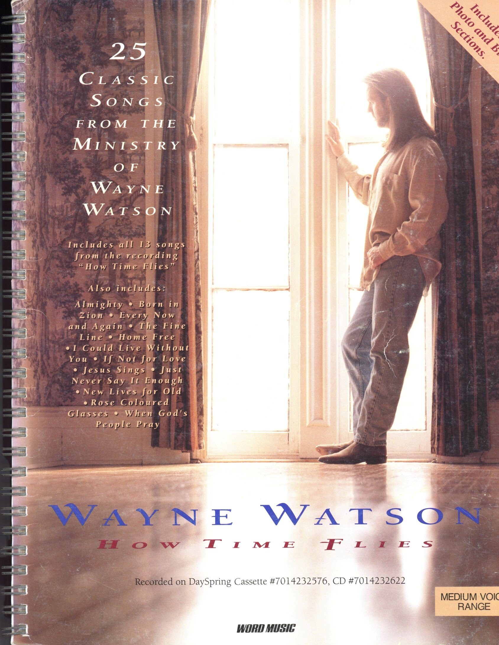 Wayne Watson, How Time Flies 1992 Songbook and CD, Sheet Music, 190 ...