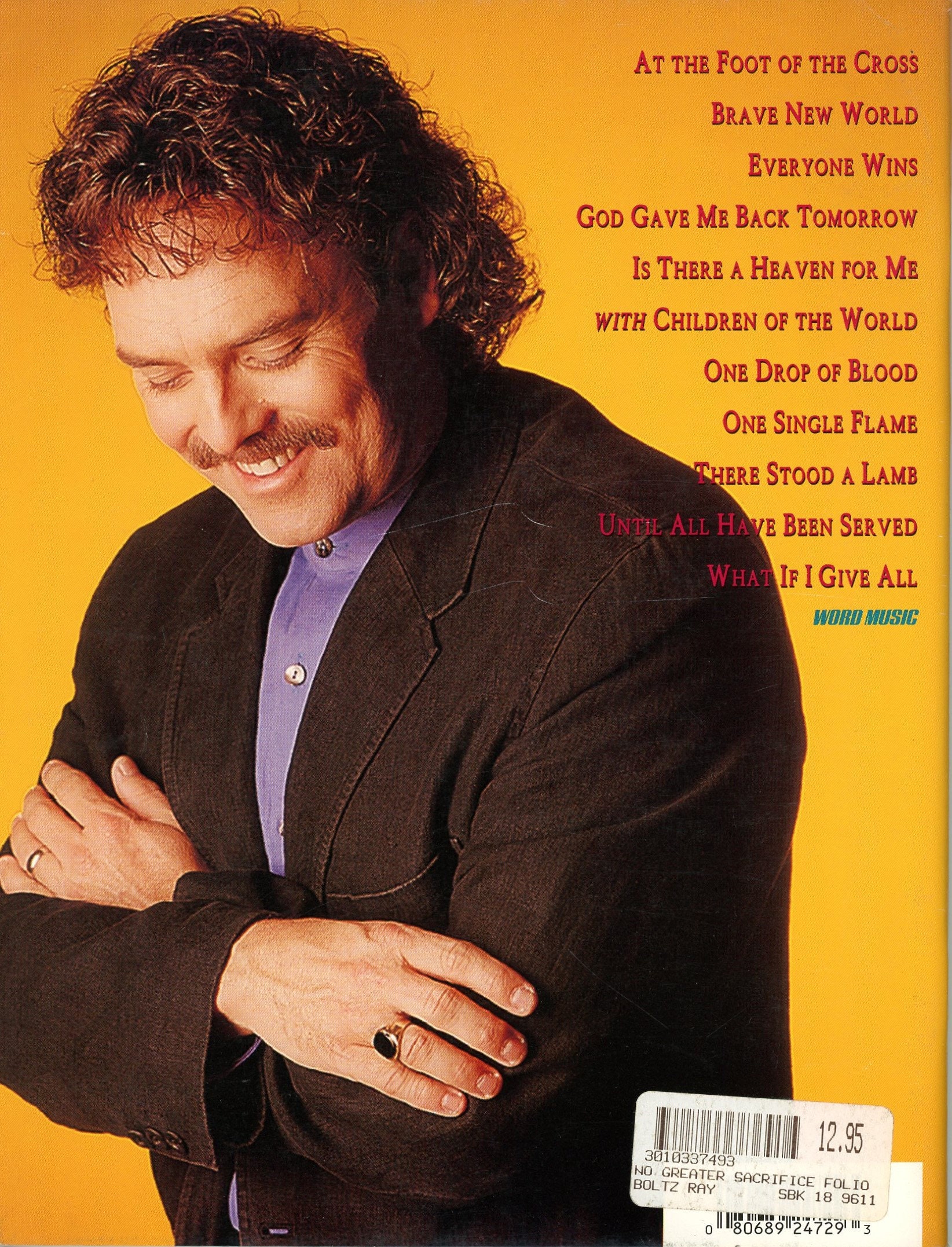 Ray Boltz, No Greater Sacrifice Songbook, 1996 Sheet Music. - Etsy