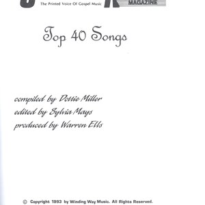The Singing News Magazine: Top 40 1992 Songbook, Sheet Music, 112 Pages ...