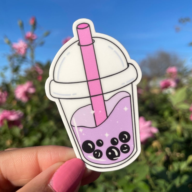 Boba Tea Sticker, Boba Tea Magnet, Cute Boba Tea Sticker, Cute Sticker ...
