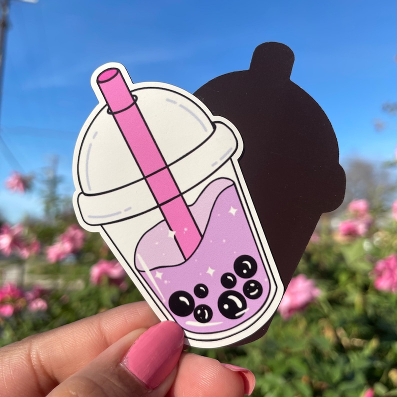 Boba Tea Sticker, Boba Tea Magnet, Cute Boba Tea Sticker, Cute Sticker ...