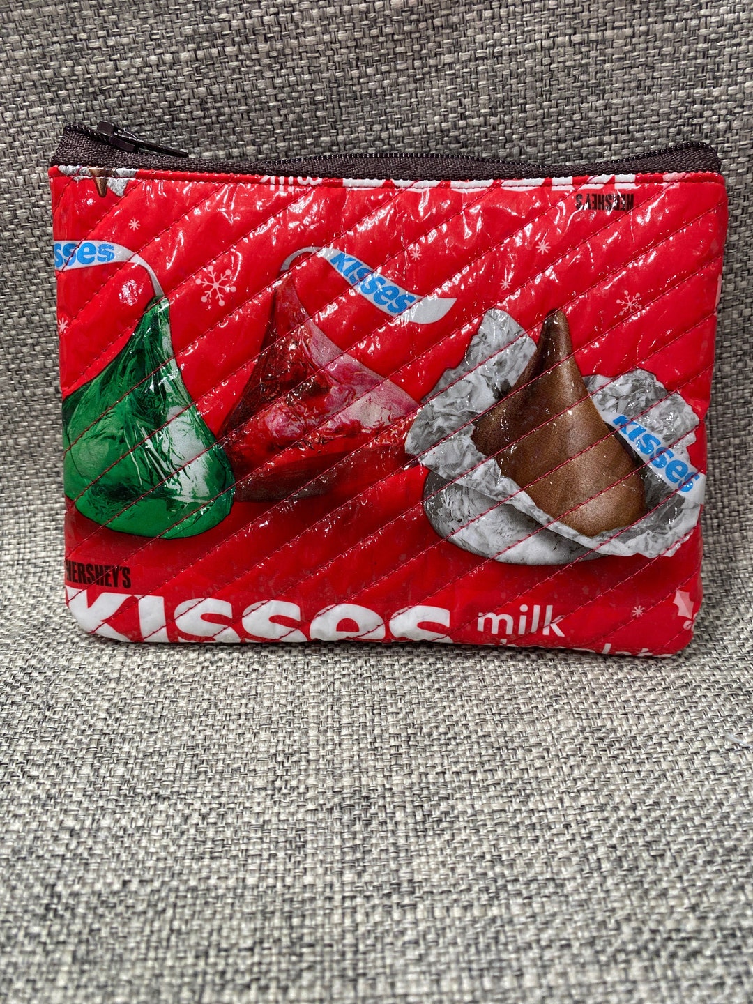 Chocolate Kiss Zipper Pouch - Etsy