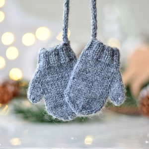 KNITTING PATTERN Christmas Mini Mittens Holiday Ornaments - Etsy