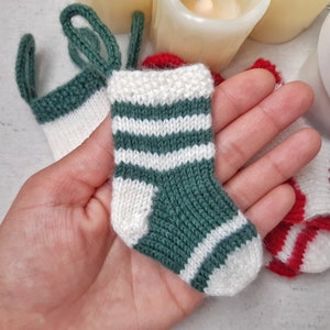 Christmas Mini Stocking Knitting Pattern, PDF + Photos + Videos - Etsy