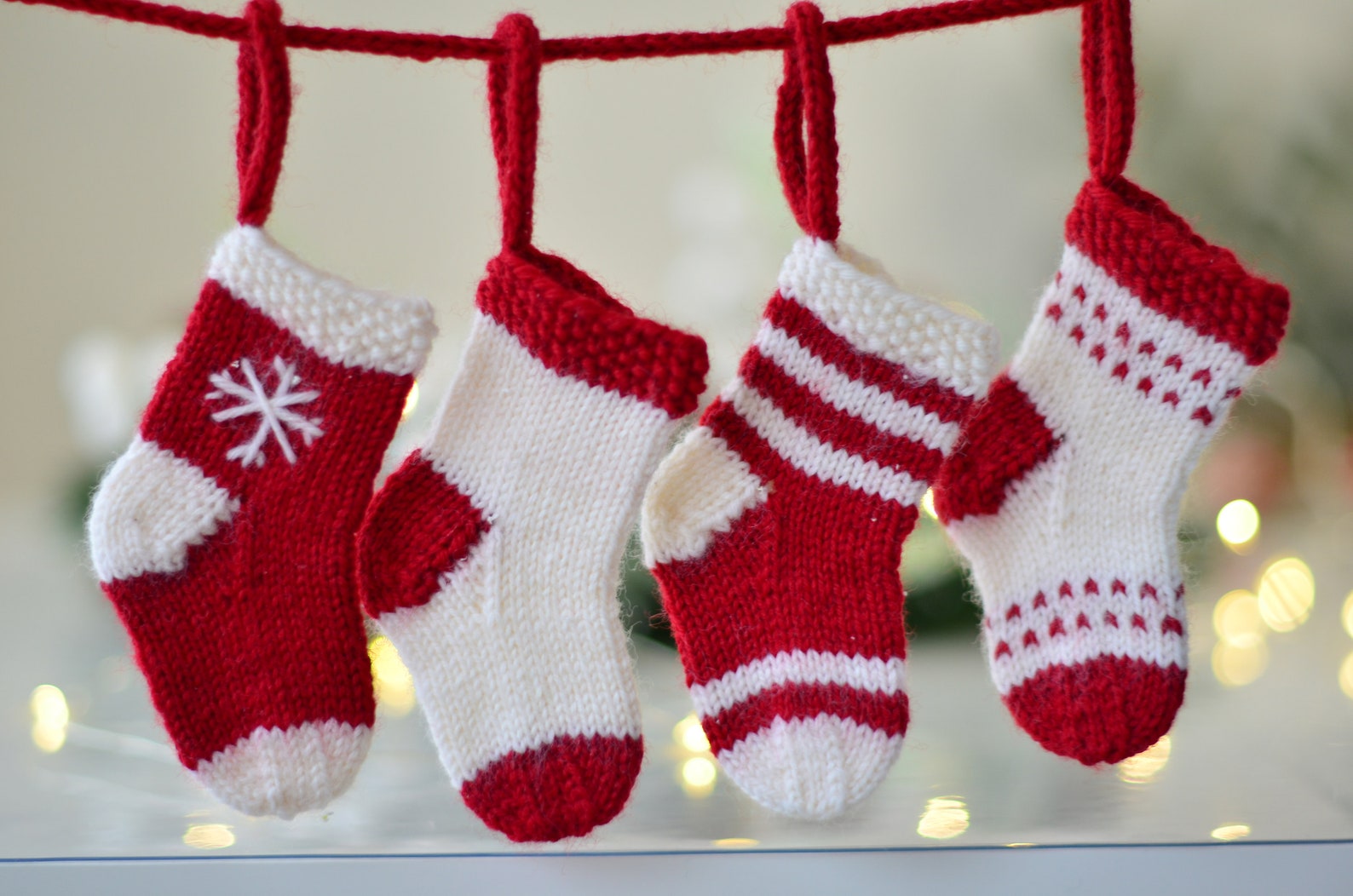 Christmas Mini Stocking Knitting Pattern PDF Photos - Etsy