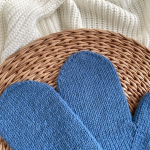 Knitting PATTERN Women Basic Mittens: PDF Instant Download, ENGLISH - Etsy