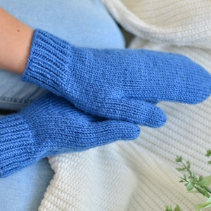 Knitting PATTERN Women Basic Mittens: PDF Instant Download, ENGLISH - Etsy