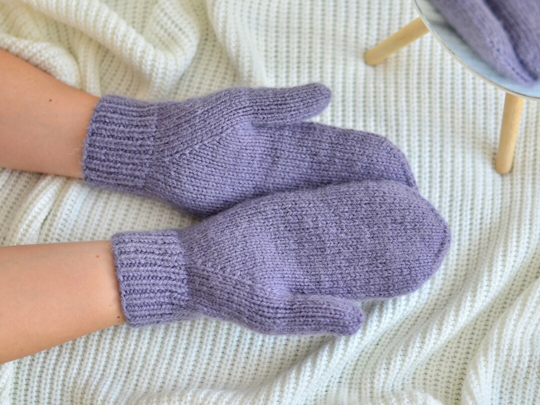 KNITTING PATTERN Basic Mittens for Women PDF + Photo + Video - Etsy