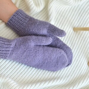 Knitting PATTERN Women Basic Mittens: PDF Instant Download, ENGLISH - Etsy