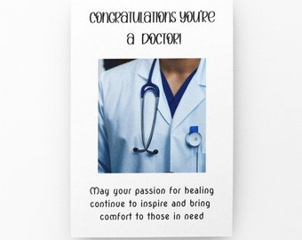 Medical School Graduation Card Doctor Card Medical Student - Etsy