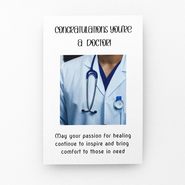 Residency Graduation Congratulations Cards - Etsy