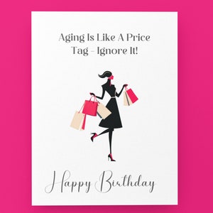 Shopaholic Digital Download Card, Shopaholic Card Printable, Funny ...