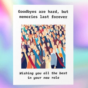 Farewell Card We Will Miss You Coworker Leaving Goodbye Card - Etsy