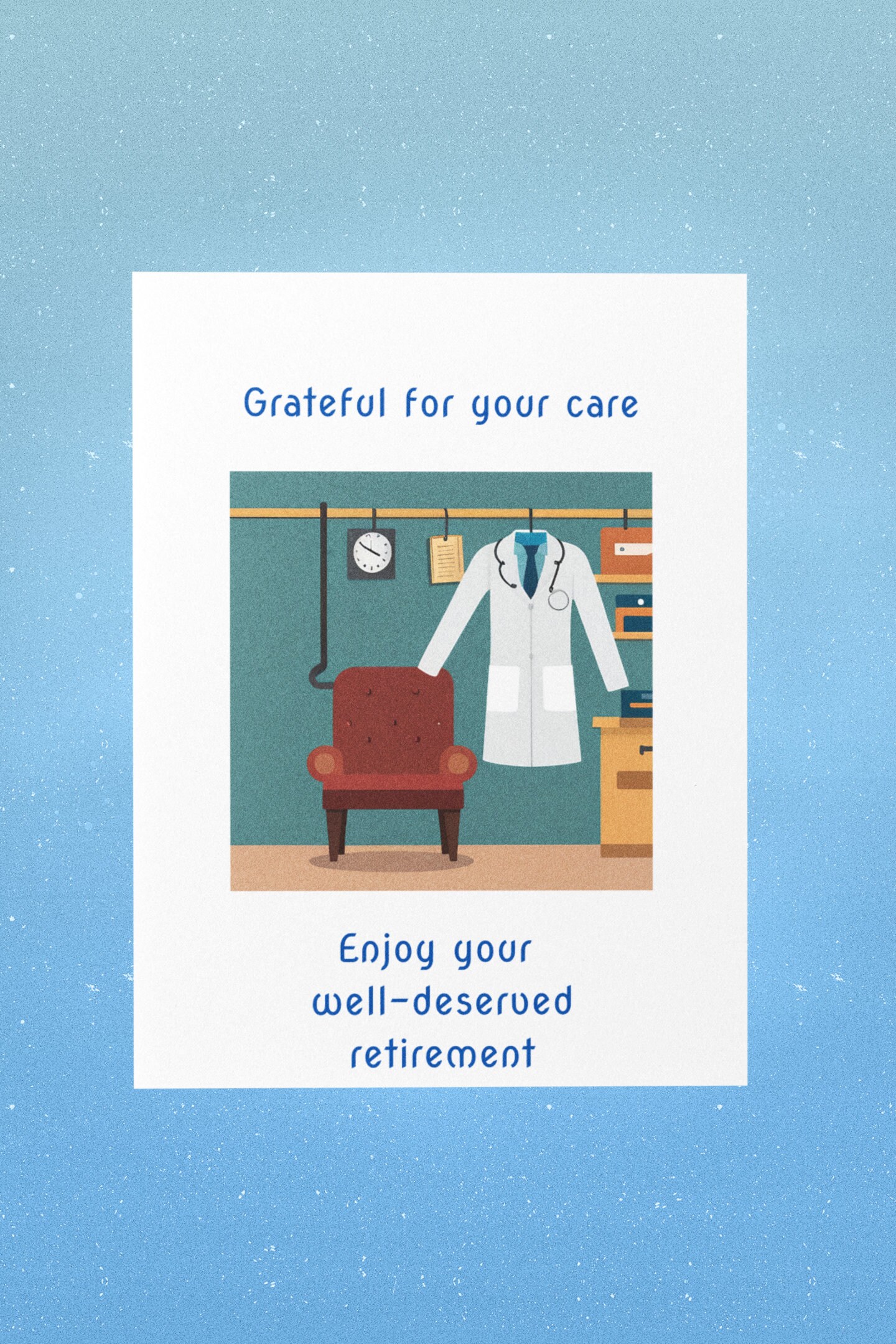 Doctor Retirement Printable Card Farewell Colleague Physician Retiring ...