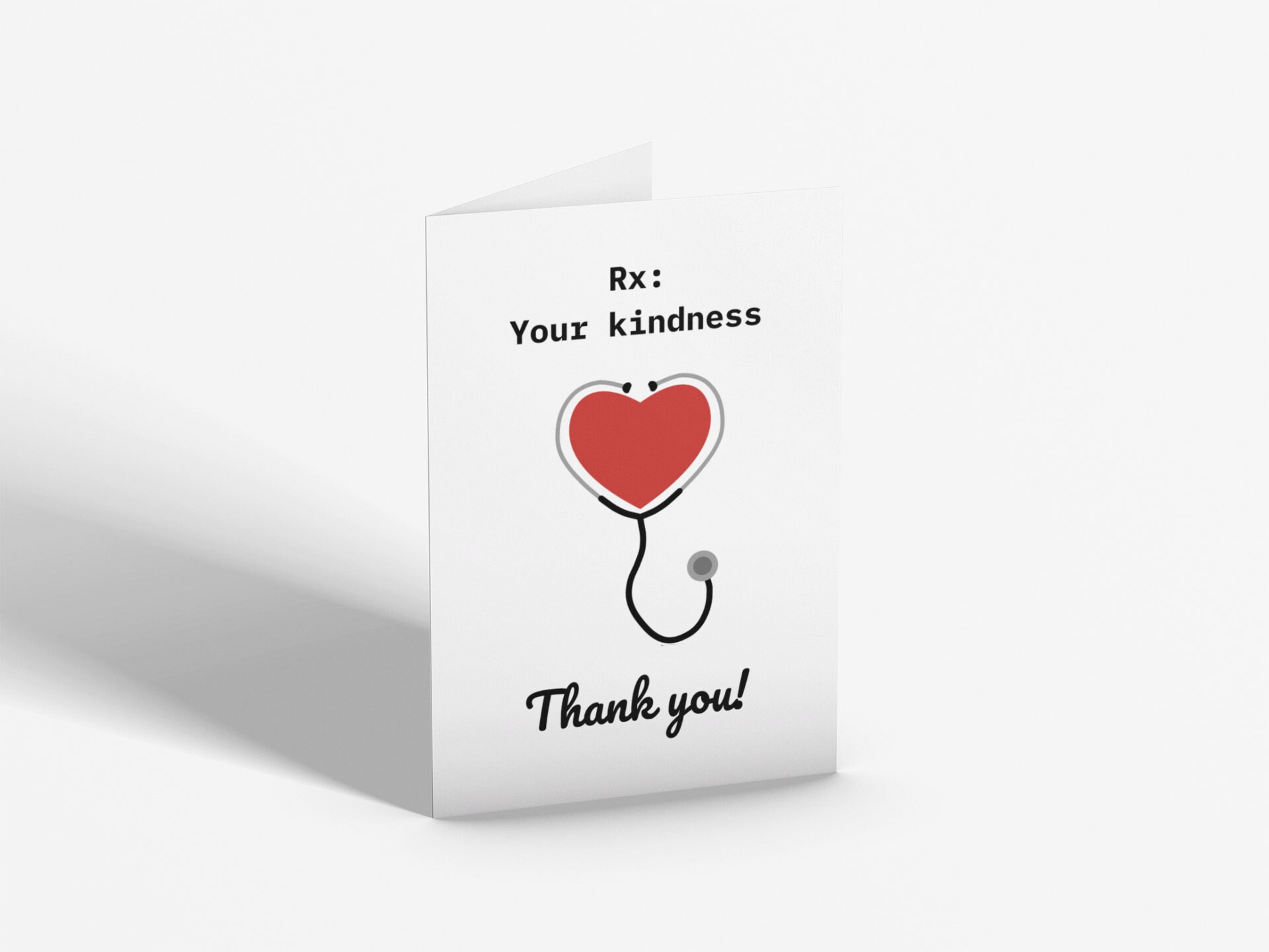 Thank You Card for Doctor Printable Card Nurse Digital Card Surgeon ...