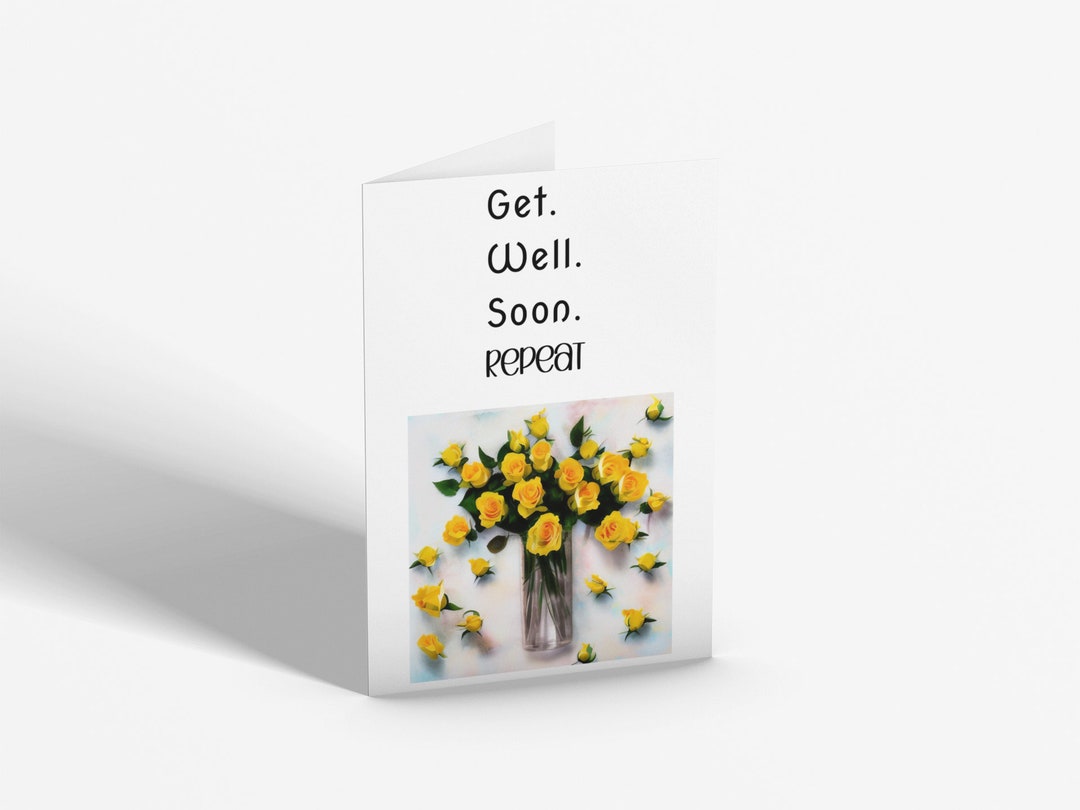Get Well Card Printable Speedy Recovery Card for Coworker Feel - Etsy