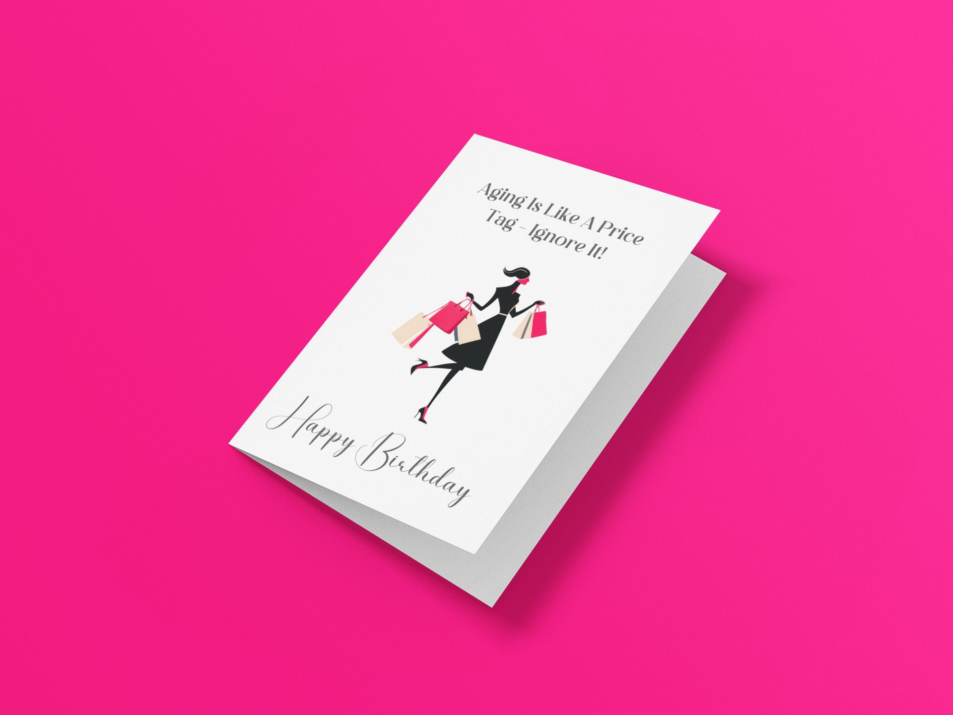 Shopaholic Birthday Card Card for Shopaholic Funny Birthday - Etsy Canada