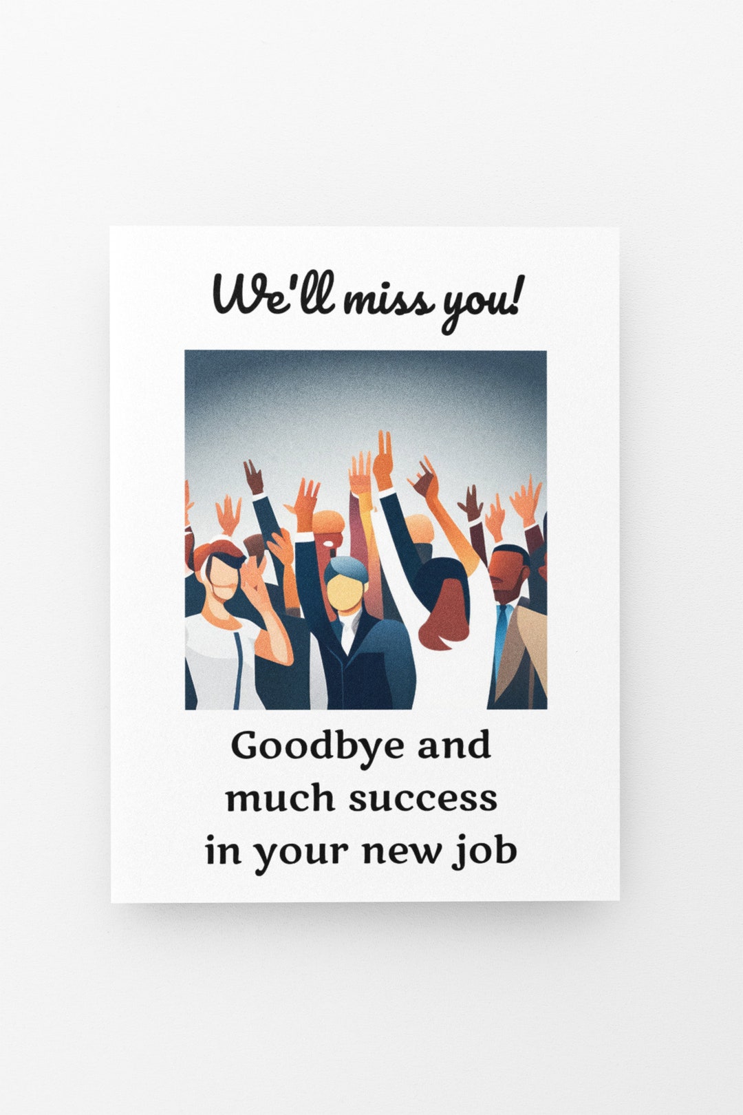 Farewell Card We Will Miss You Coworker Leaving Goodbye Card for Boss ...