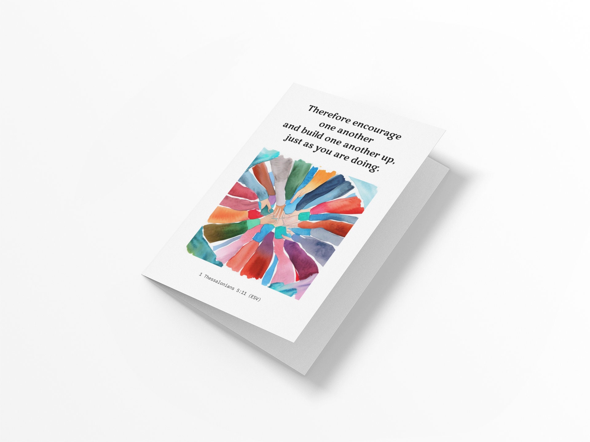 Bible Verse Encouraging Greeting Card Christian Inspirational Scripture ...