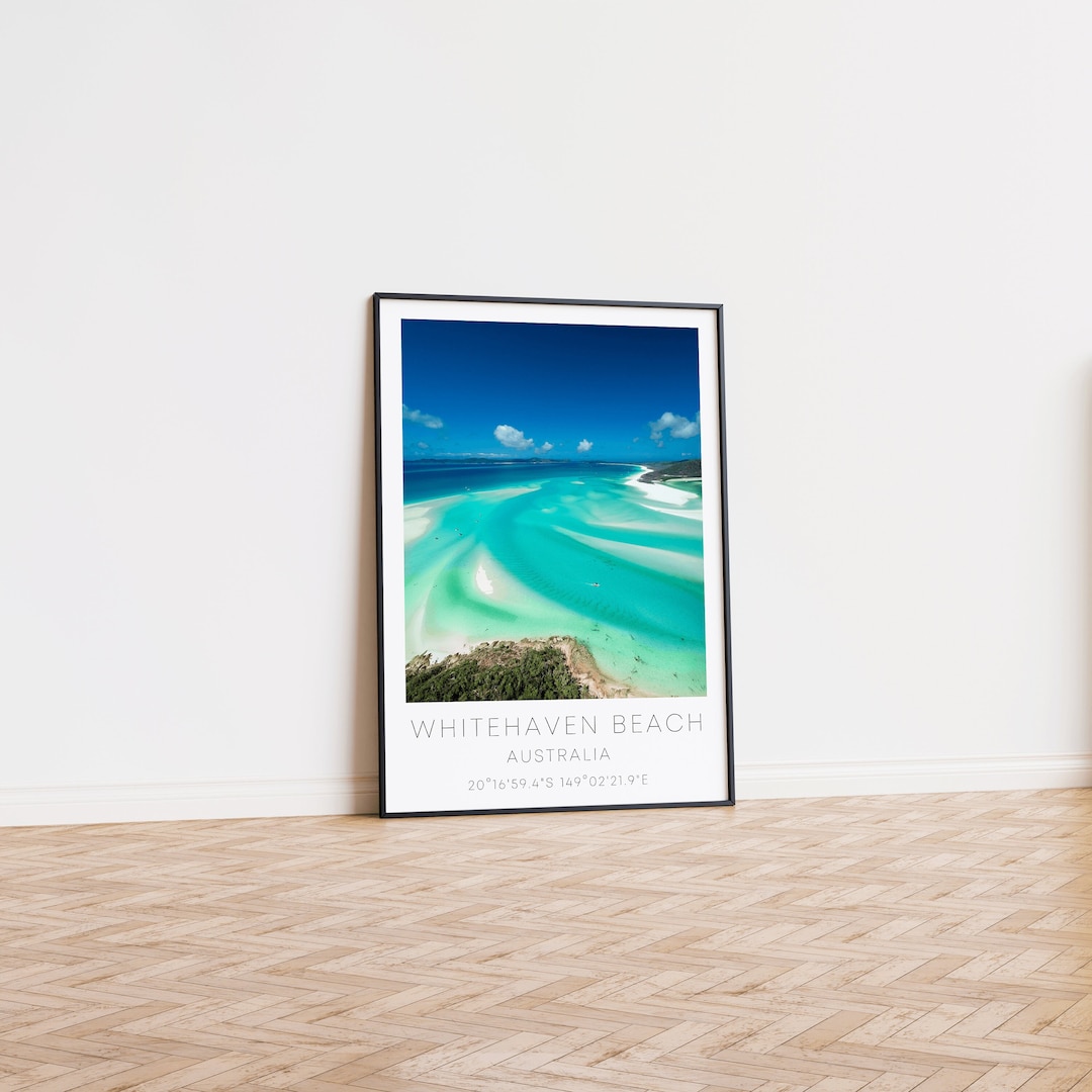 Whitehaven Beach Print Whitsunday Islands Print City Print City Poster Australia Poster City ...