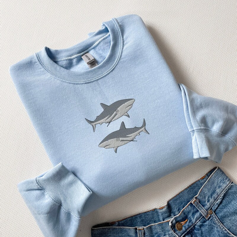 Shark Sweatshirt - Etsy