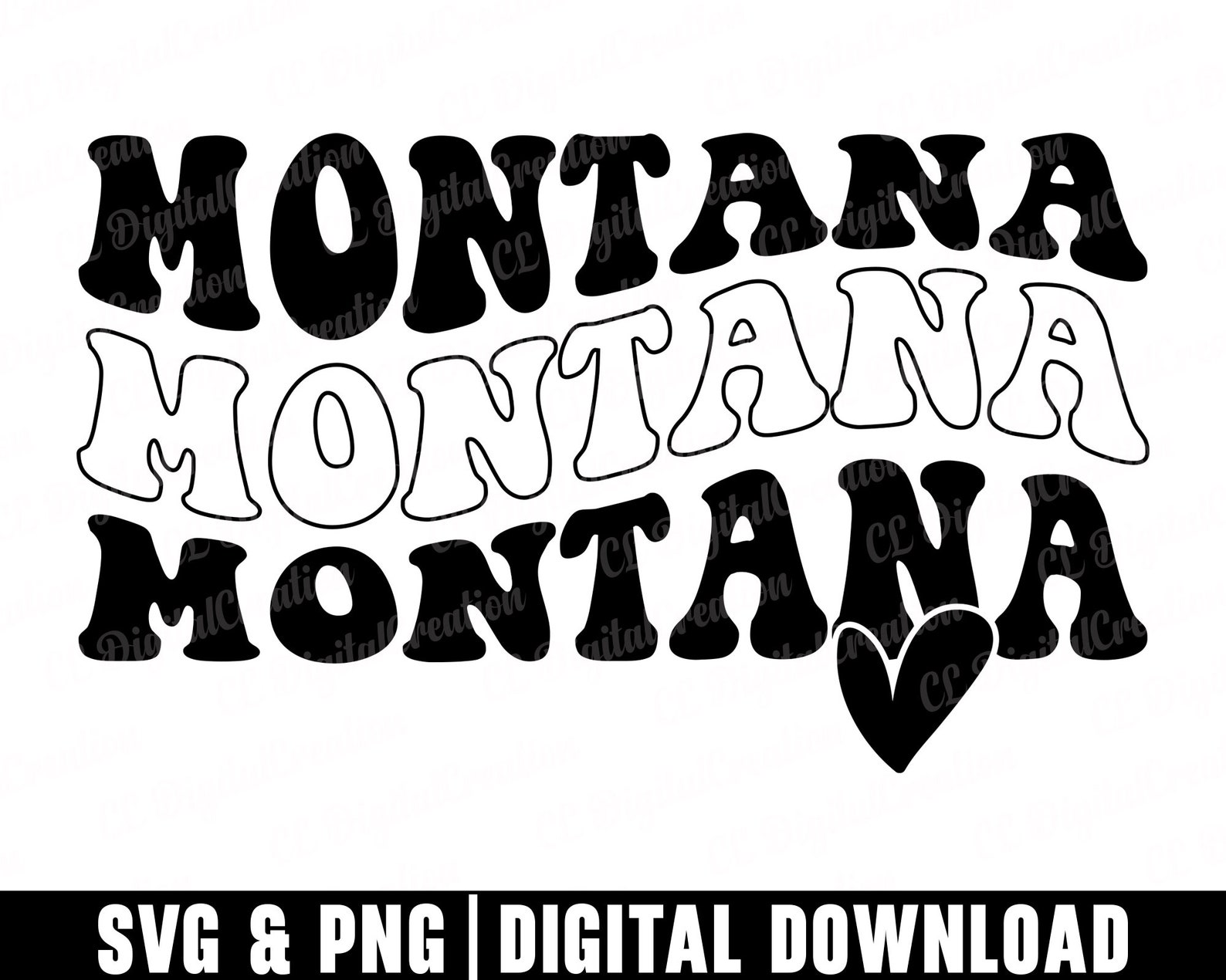 Montana Svg, Stacked Svg, Heart Svg, US States Svg, America Svg ...