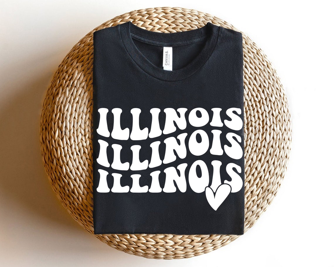 Illinois Svg, Stacked Svg, Heart Svg, US States Svg, America Svg ...