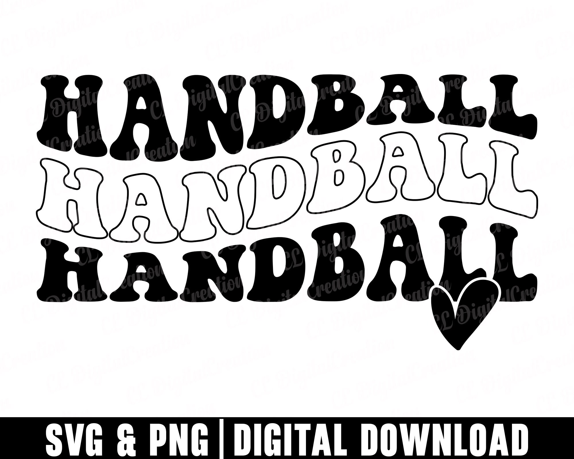 Handball Svg, Stacked Svg, Digital Downloads, Game Day Svg, Sports Svg ...