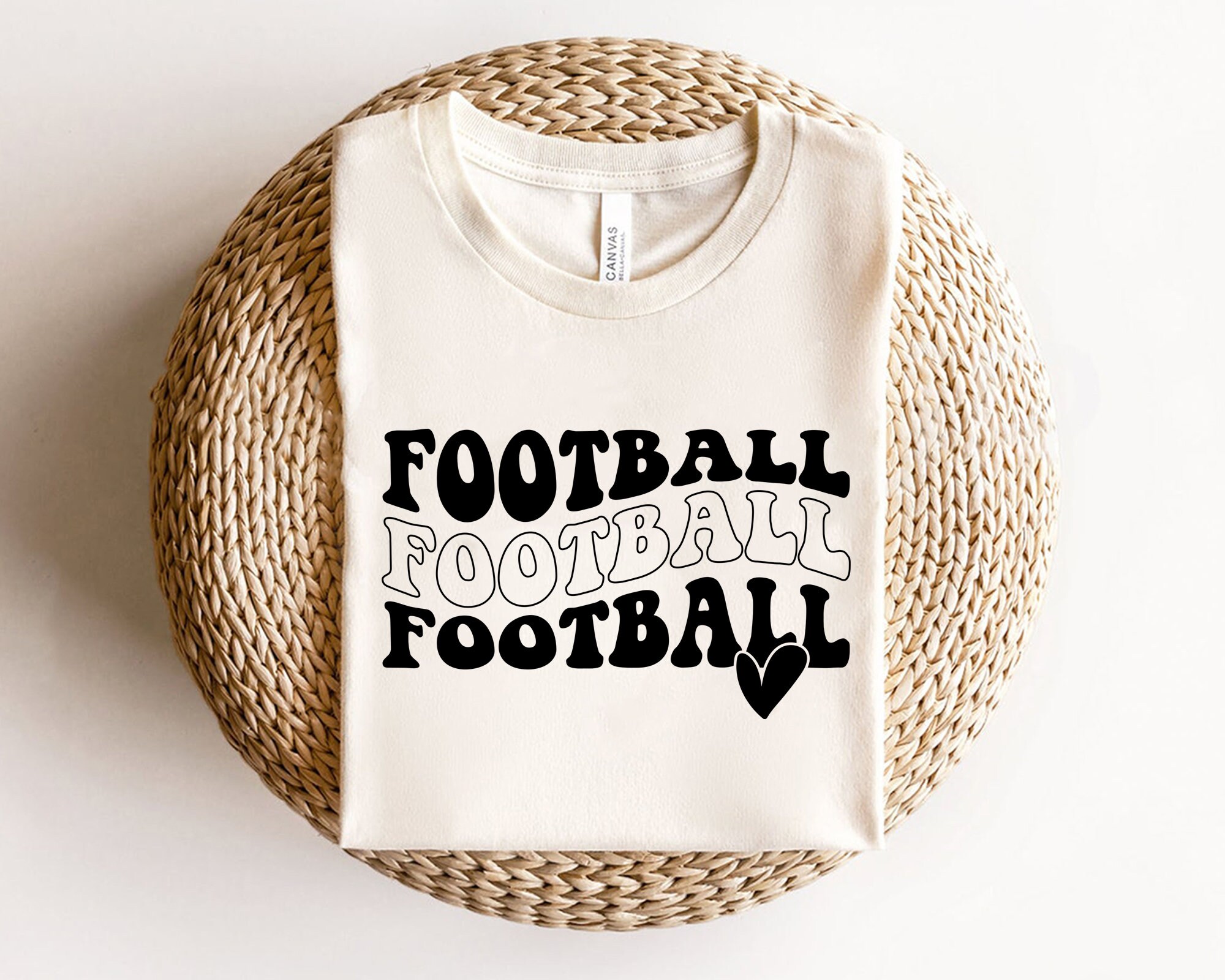 Football Svg, Stacked Svg, Printables, Heart Svg, Sports Svg, Football ...