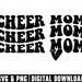 Cheer Mom Svg, Stacked Svg, Printables, Cheerleader Svg, Heart Svg ...
