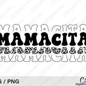 Mamacita Svg, Printable, Leopard Print Svg, Mom Life Svg, Retro Font ...