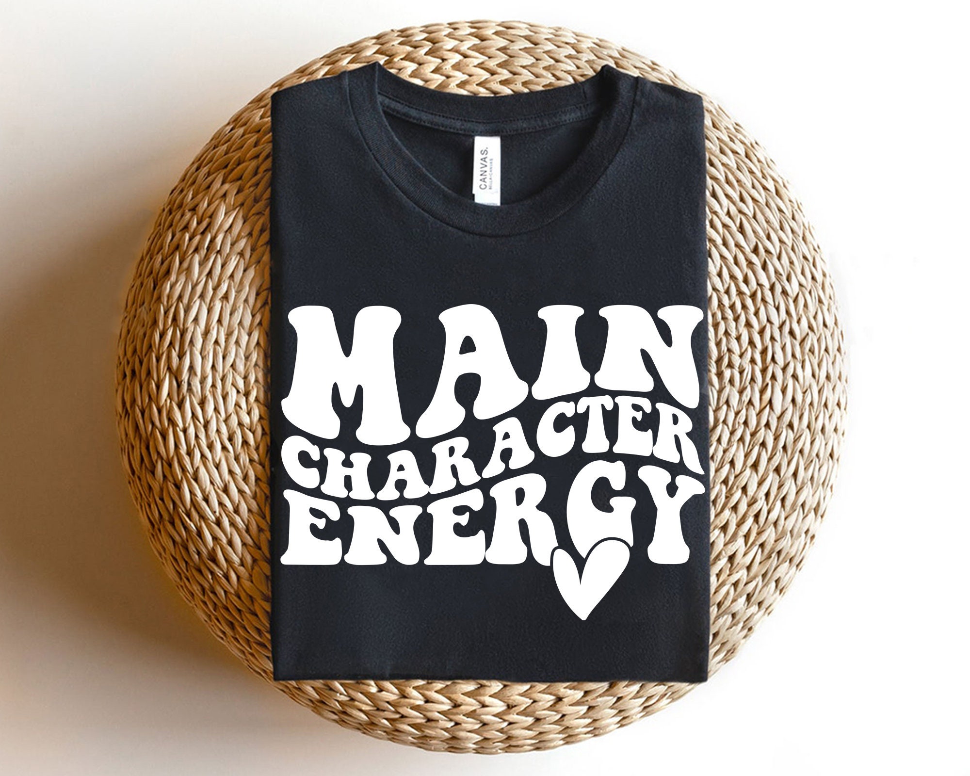 Main Character Energy Svg, Wavy Letters Svg, Heart Svg, Digital ...