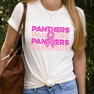 Panthers Cancer Svg, Printable, Panthers Stacked, Breast Cancer Svg ...