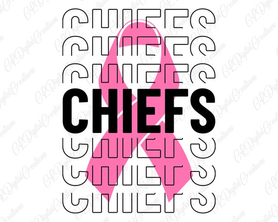 Chiefs Cancer Svg Digital Download Breast Cancer Svg Chiefs - Etsy