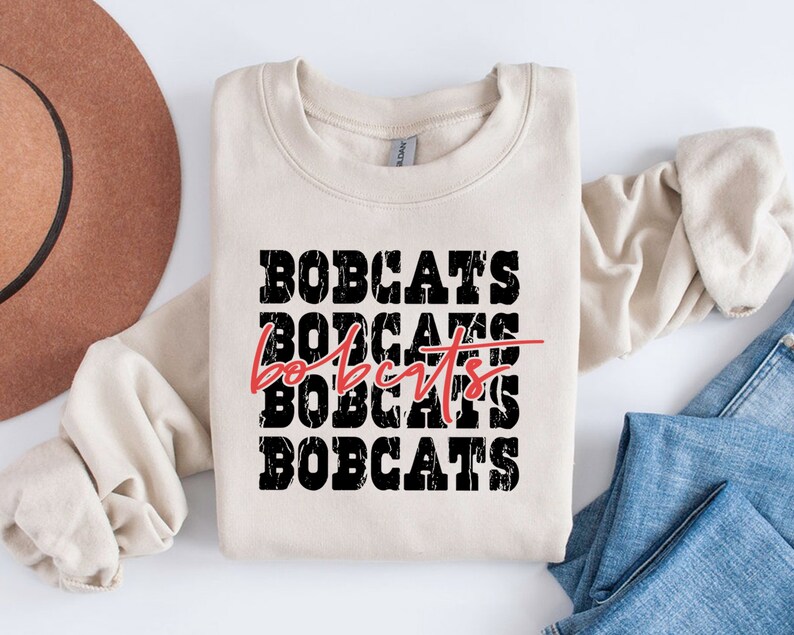 Bobcats Stacked Svg, Printable, Team Spirit, Sublimation Design, Go ...