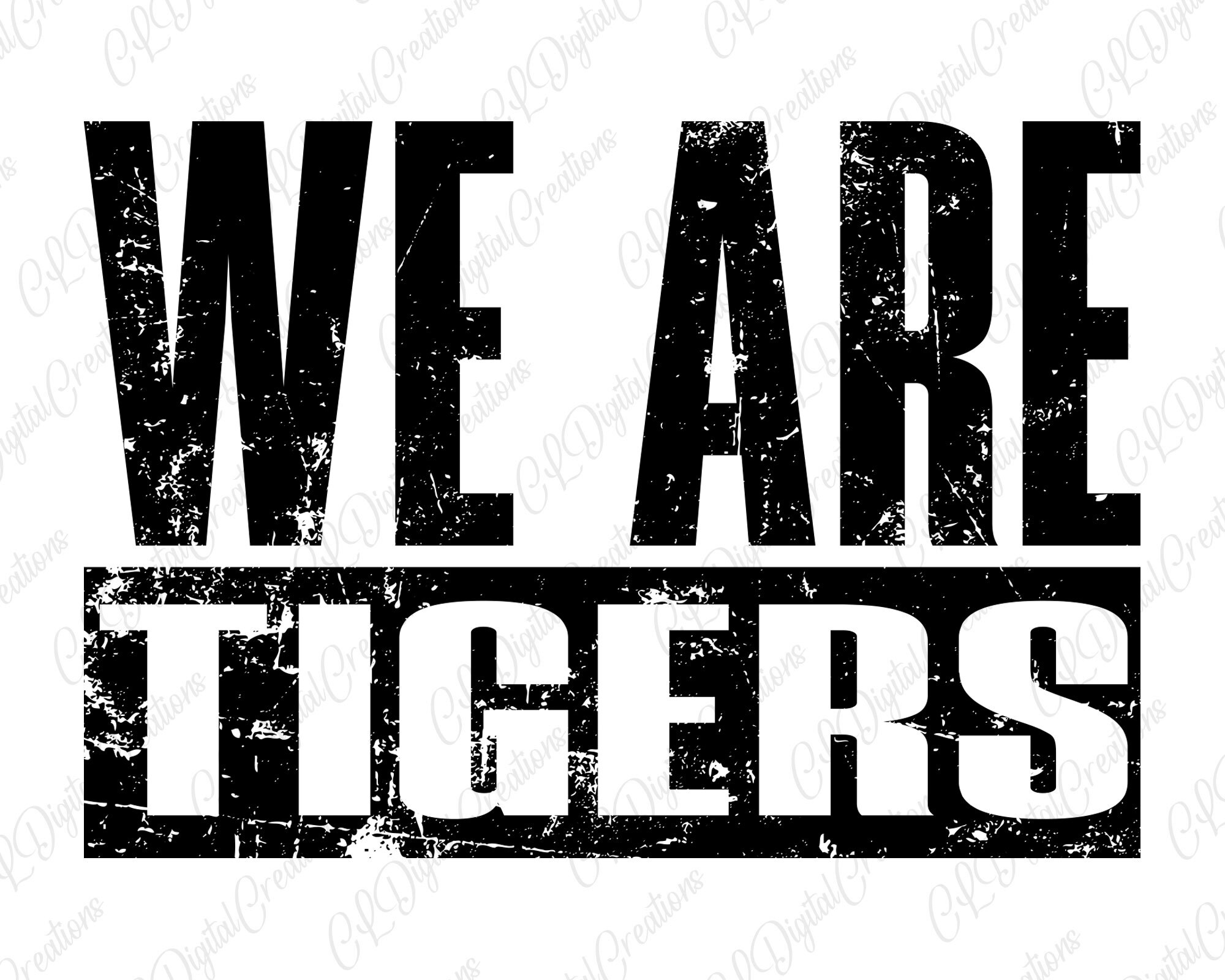 We Are Tigers Mascot Svg, Digital Cut File, Tigers Mascot Png, Mascot ...