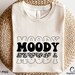 Moody Svg, Printable, Leopard Print Svg, Sarcastic Svg, Retro Font Svg ...