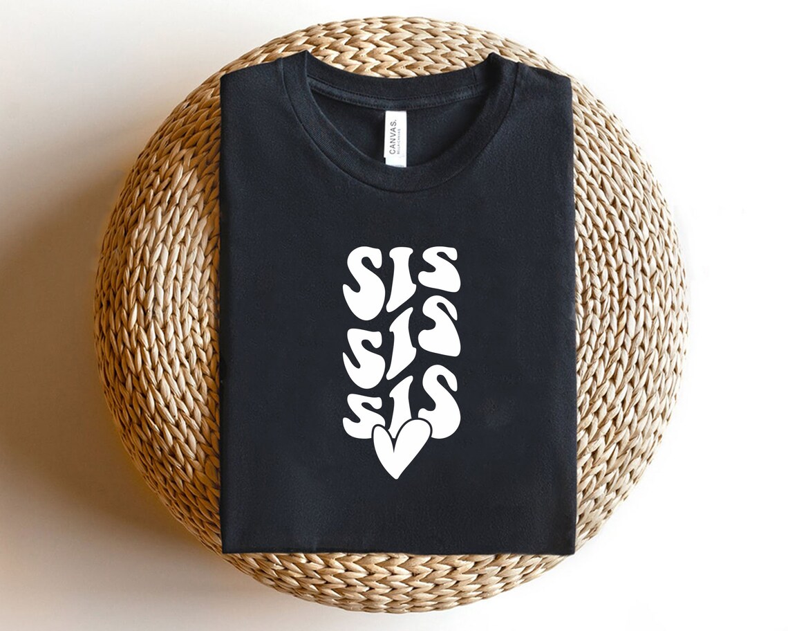 Sis Svg, Stacked Svg, Digital Downloads, Sisters Svg, Family Svg, Wavy ...